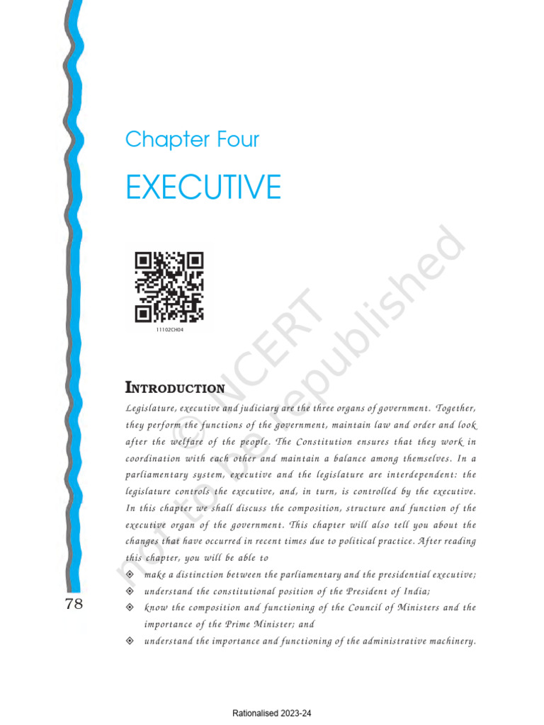 Ch 4 Polity Pdf Heads Of State Parliamentary System