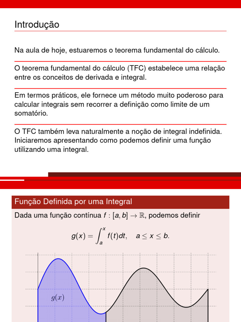 Aula 4 - TFC | PDF | Integrante | Cálculo