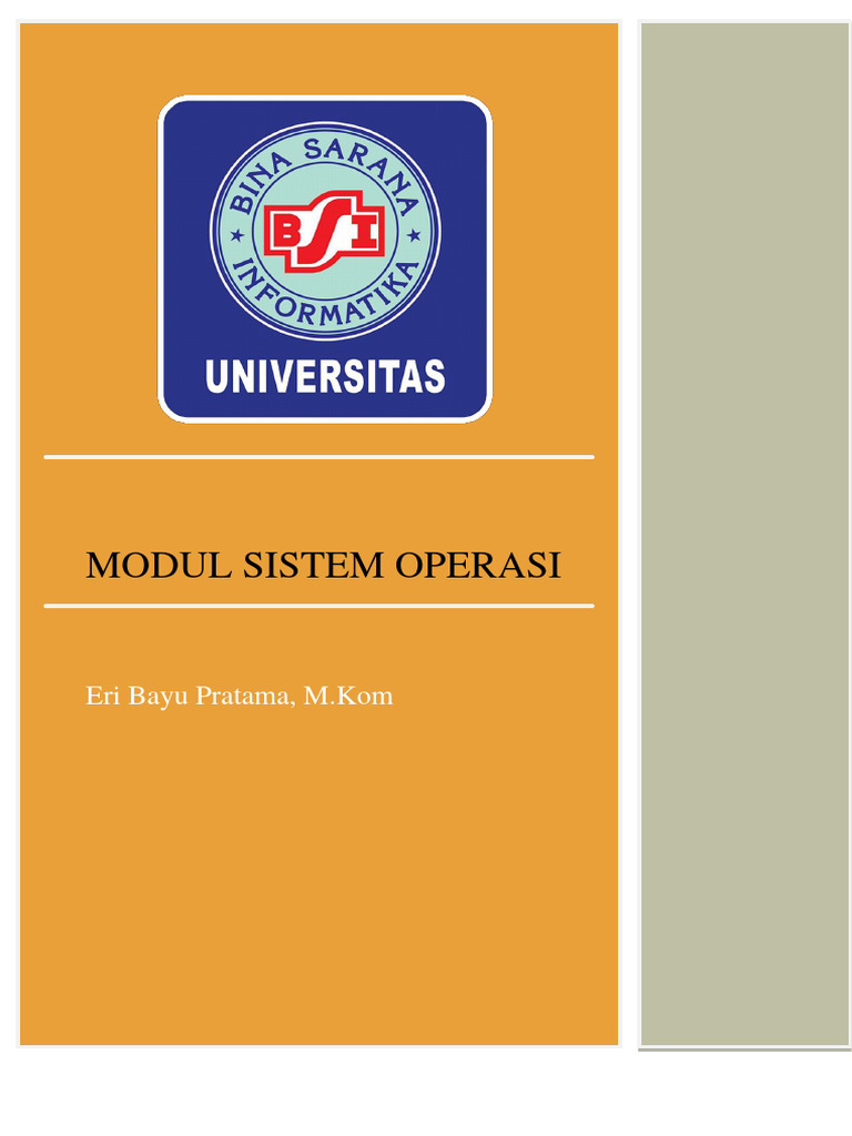 Modul Pembelajaran Sistem Operasi | PDF