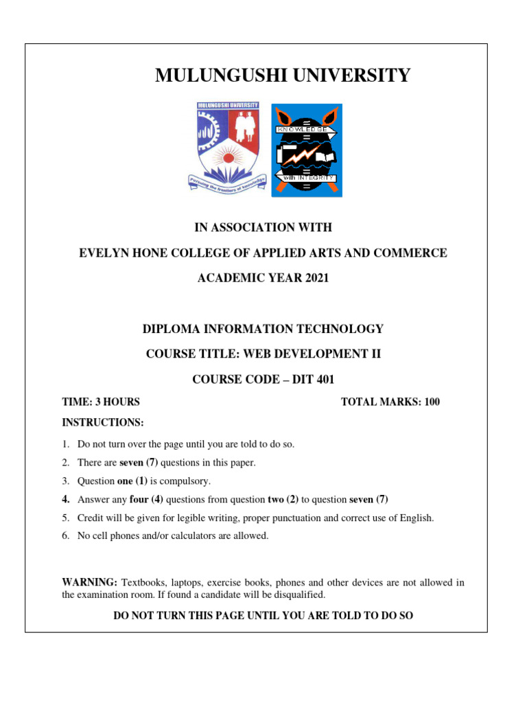 Web Design Dec 2021 | PDF | Php | Software Engineering