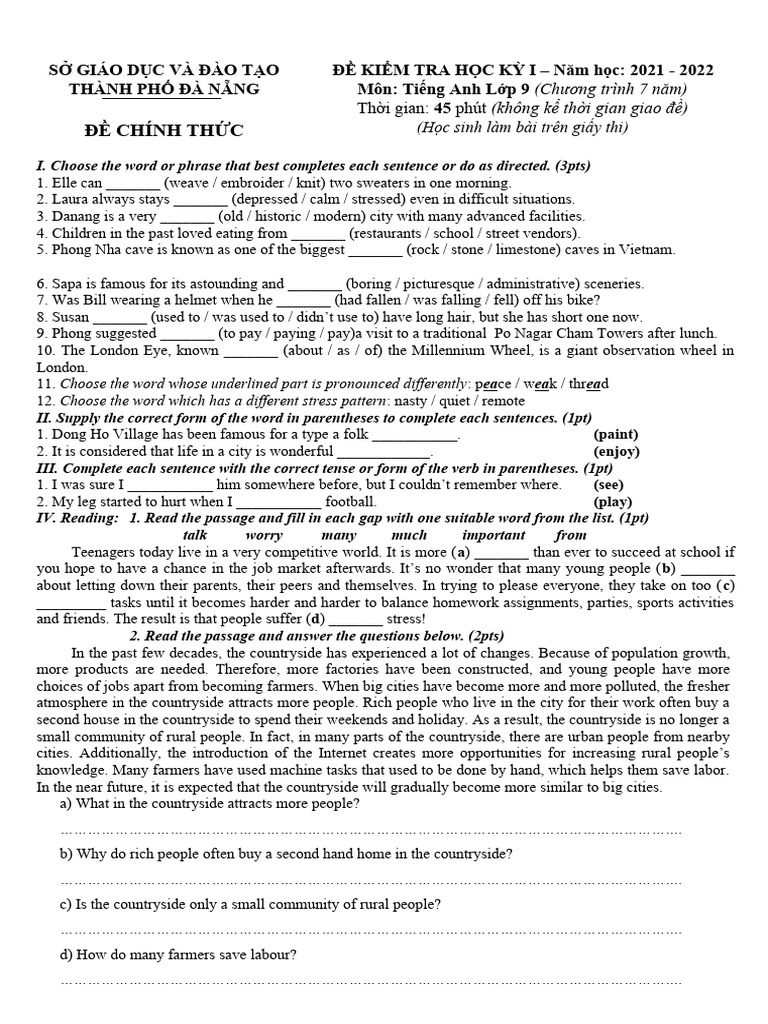 HK1 ĐN 2021 2022 | PDF