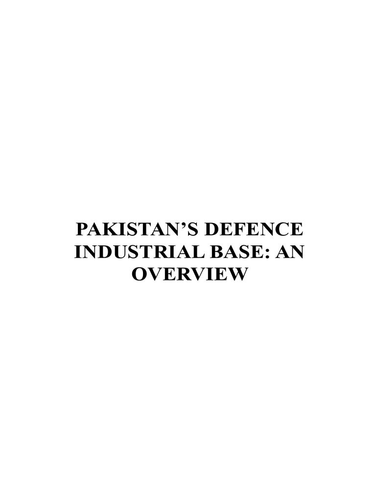 Pakistan Defence Insustry - 03 04 17 | PDF | Military Technology