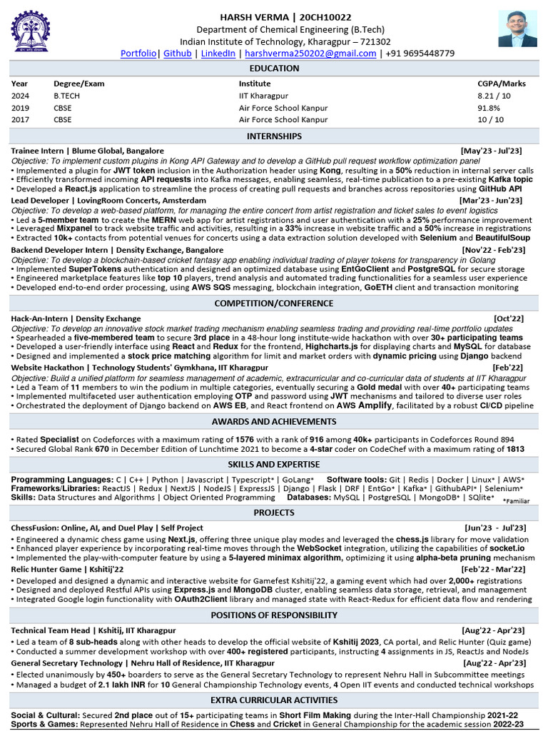 Harsh CV | PDF | Web Application | Databases