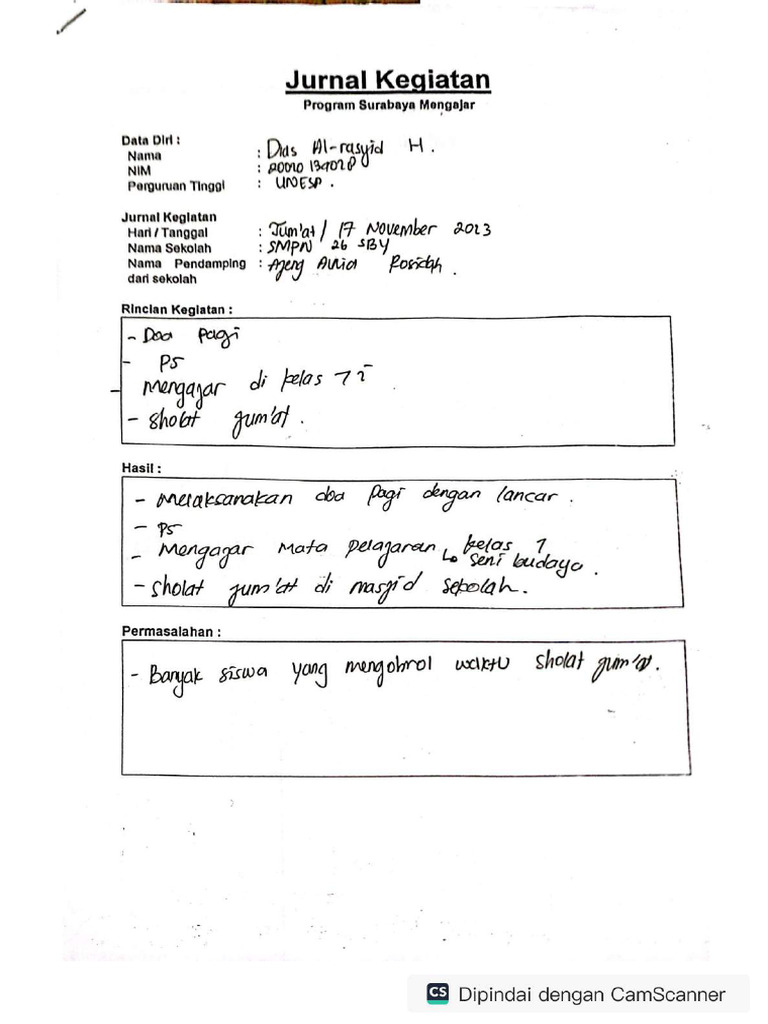 Jurnal Kegiatan 16-Compressed | PDF