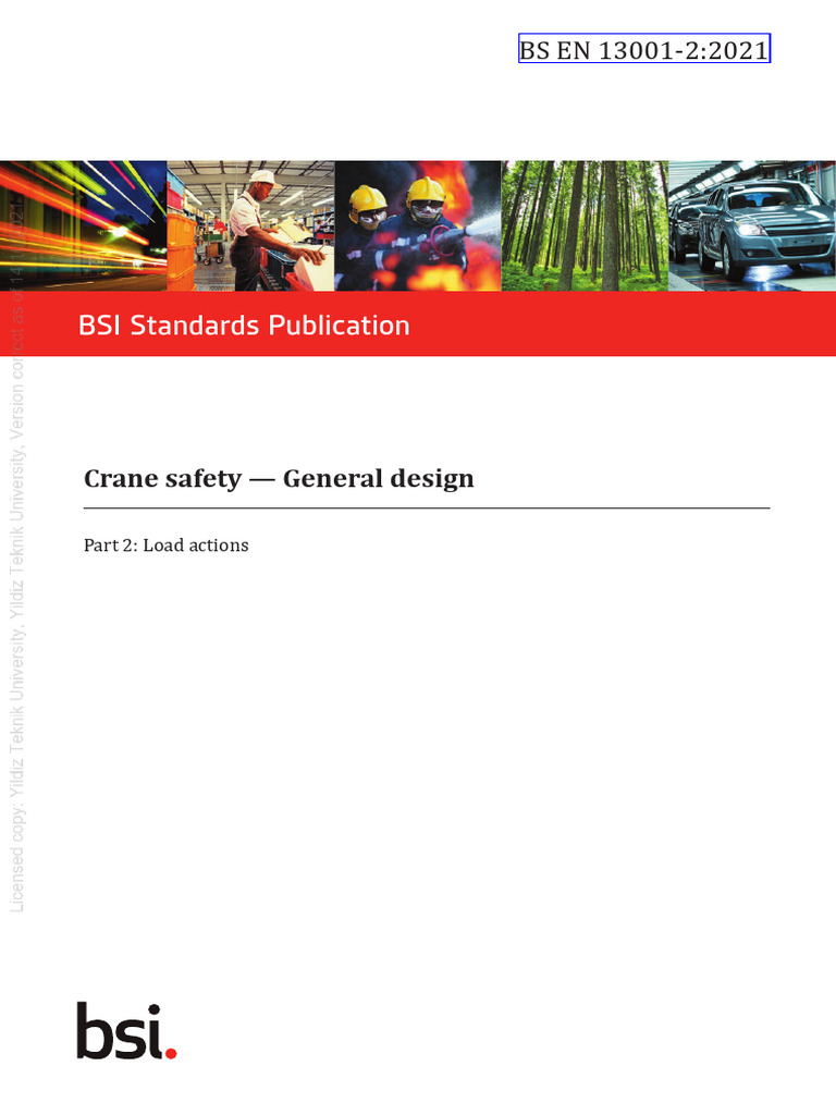 30 - BS EN 13001 22021vinç Güvenliği - Genel Tasarım | PDF | Force ...