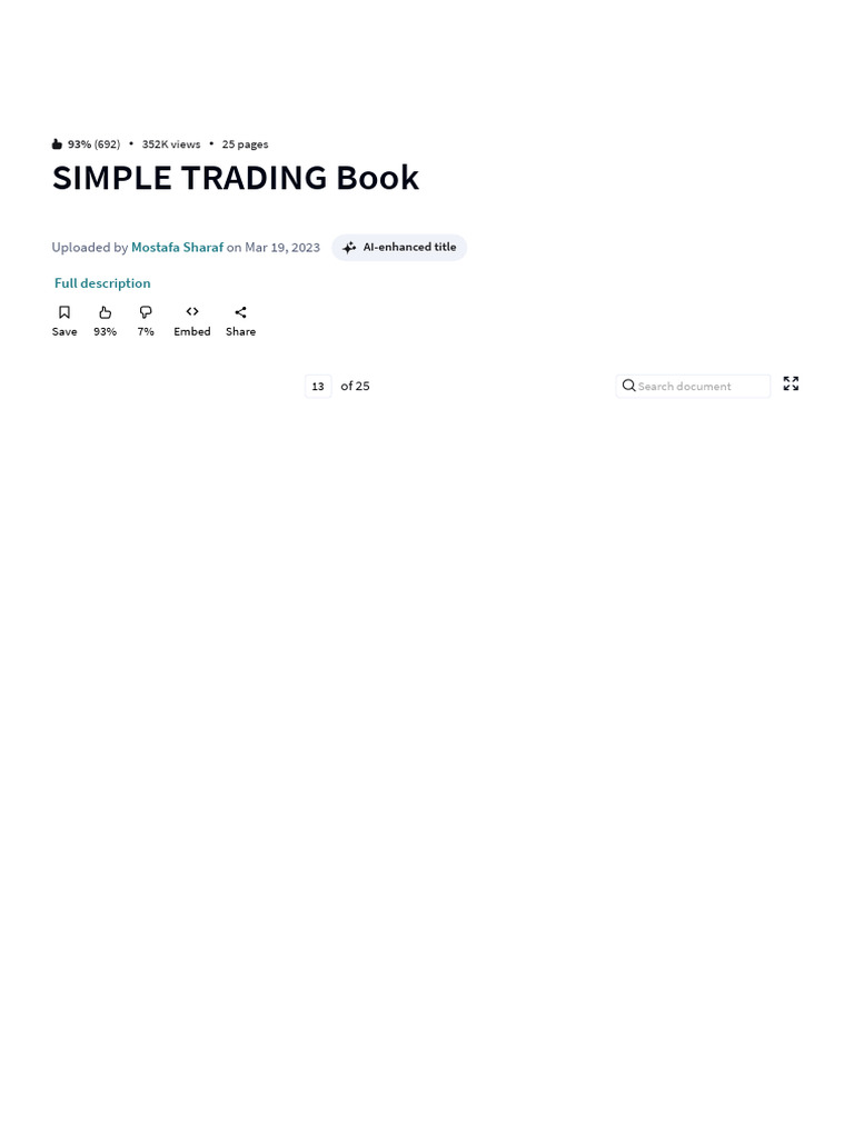 SIMPLE TRADING Book - PDF | PDF | Scribd | Internet