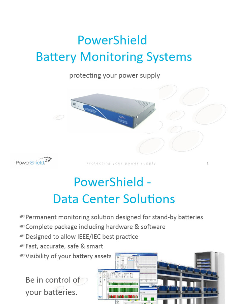 PowerShield BMS Introduction | PDF | Power Supply | Data Center