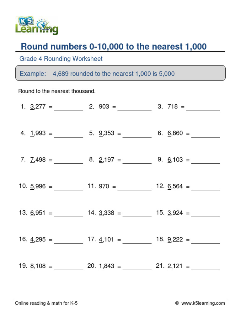 Grade 4 Round 4 Digit Numbers Nearest 1000 B | PDF | Career & Growth ... Grade 4 Round 4 Digit Numbers Nearest 1000 B | PDF | Career & Growth ...