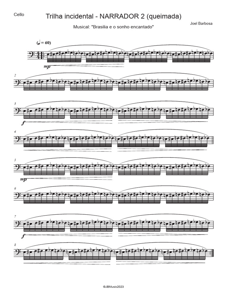 NARRADOR 2 - INCIDENTAL INCEÌ NDIO - Cello | PDF