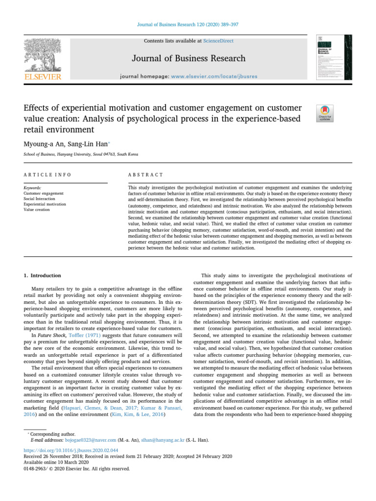 Journal of Business Research: Sciencedirect | Download Free PDF ...