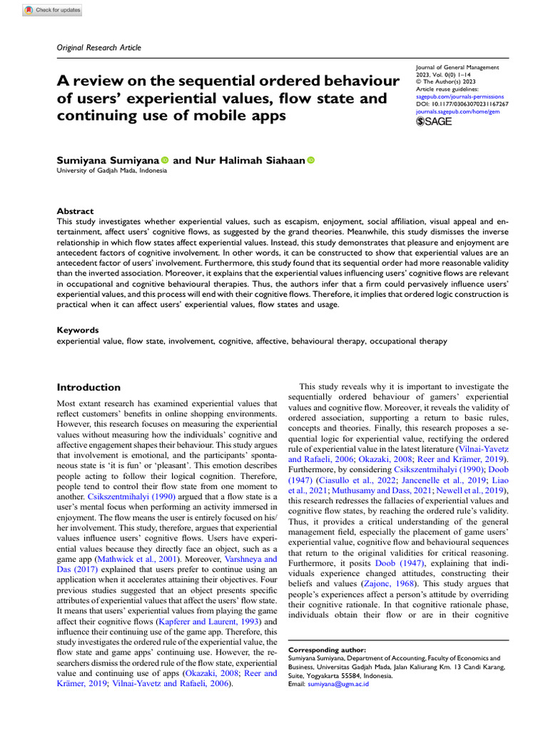 A Review of Sequential Order | PDF | Affect (Psychology) | Validity (Statistics)