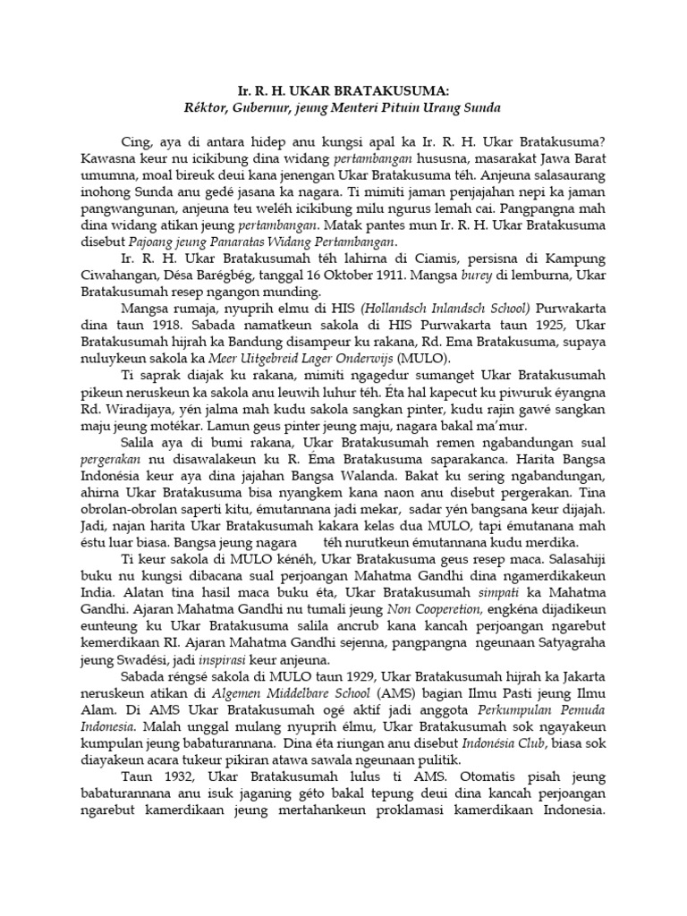 Biografi - Basa Sunda | PDF