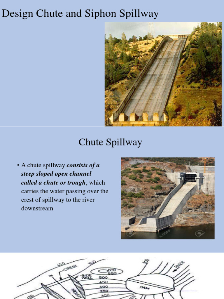 Design of Chute and Syphone Spillway | PDF | Spillway | Fluid Dynamics