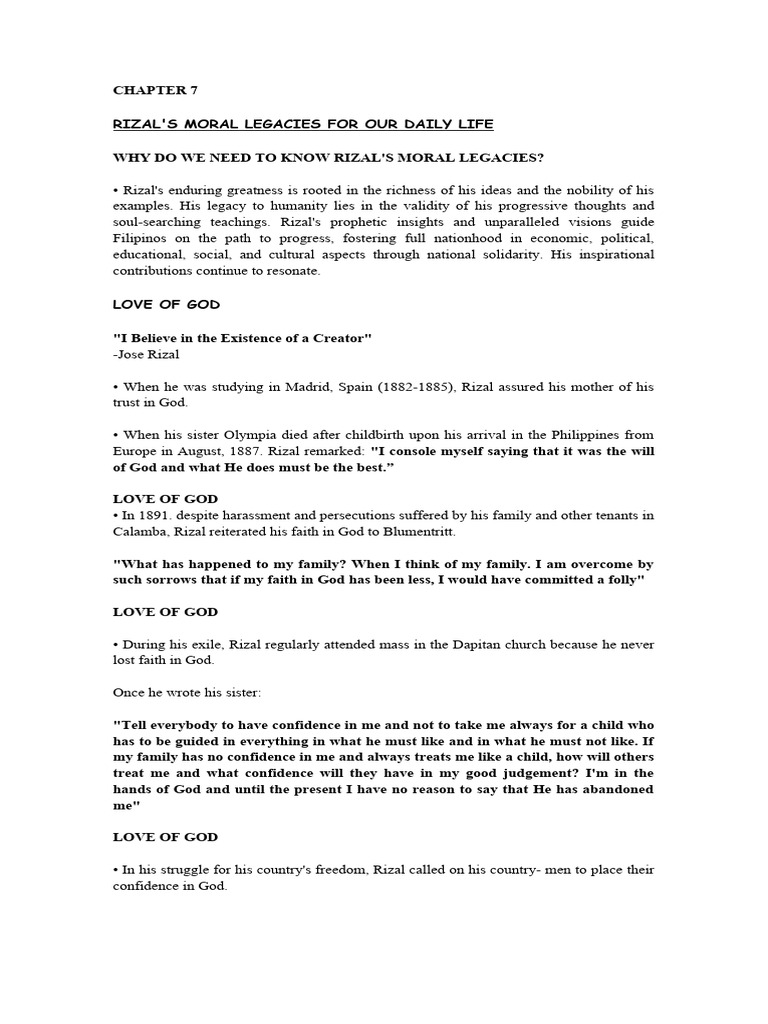 Rizal-final | PDF | Virtue