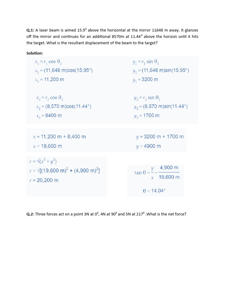 PhY Practice QS Halliday Resnick | PDF | Euclidean Vector | Gradient