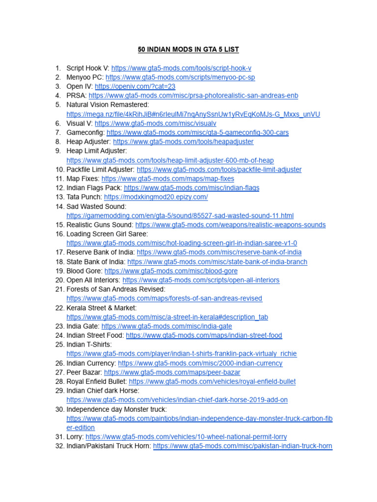 Mods Installed | PDF