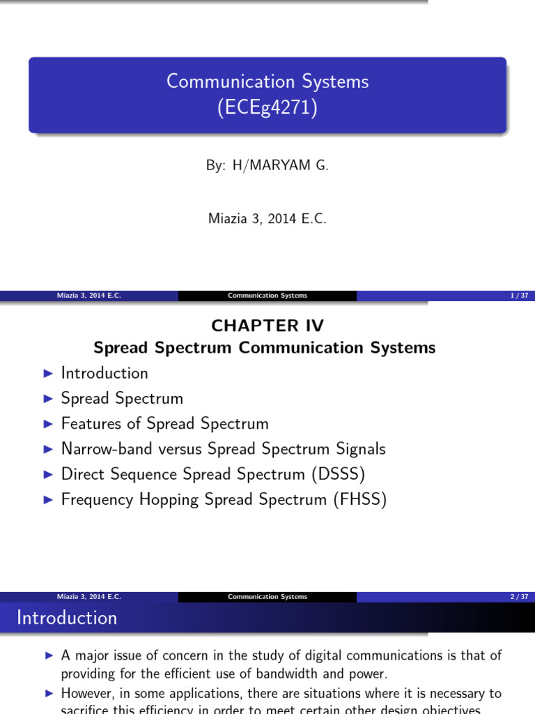 Communication System CH#4 | PDF | Modulation | Channel Access Method