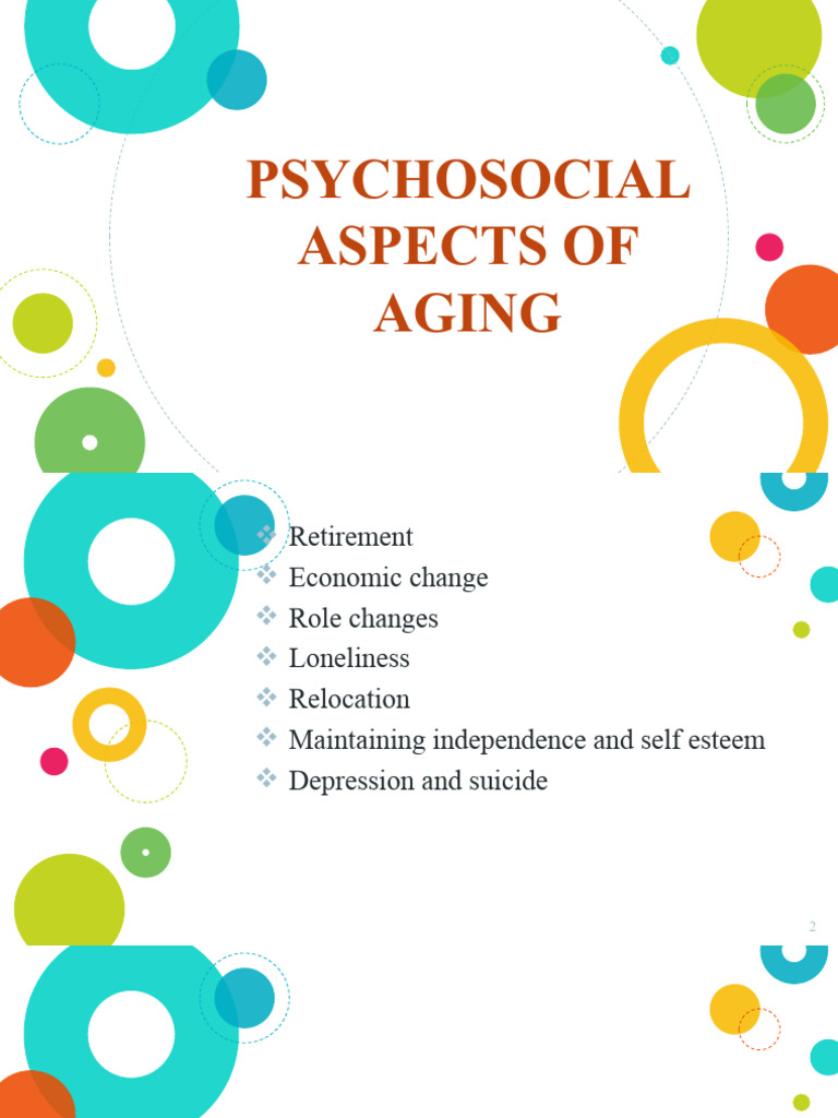 Psychosocial, Cognitive Aspects of Aging | PDF | Stress (Biology) | Ageing