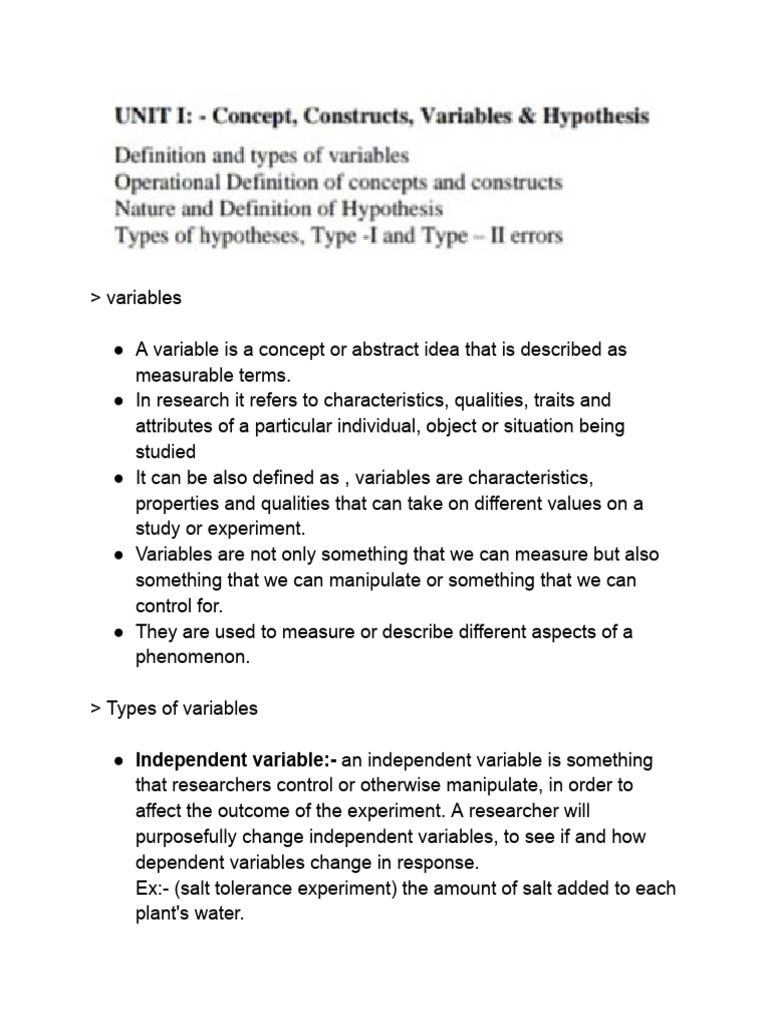 Research Methodology and Statistics | PDF | Dependent And Independent ...