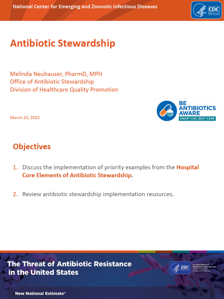 Hospital Antibiotic Stewardship Guide | PDF | Health Economics | Health ...