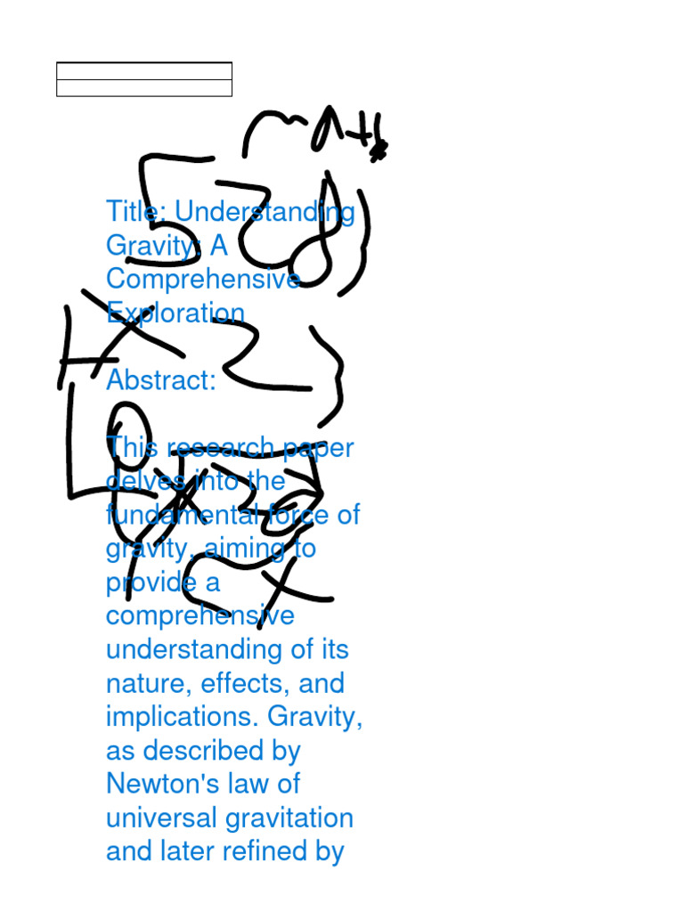 Exploring the Nature of Gravity | PDF | Philosophy | Young Adult