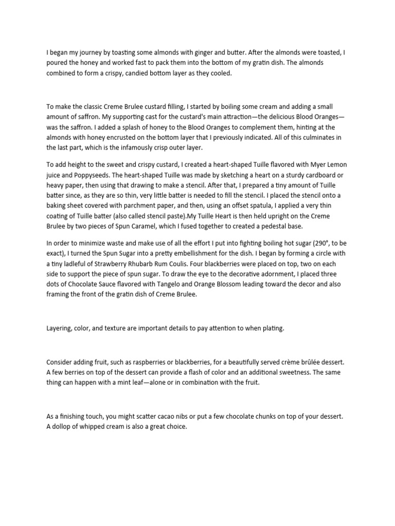 Plating | PDF | Desserts | Western Cuisine