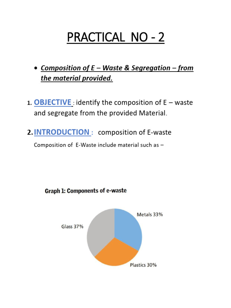 Practical No 2 | PDF | Electronic Waste | Recycling