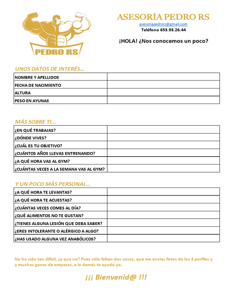 Ficha Pedro Rs | PDF