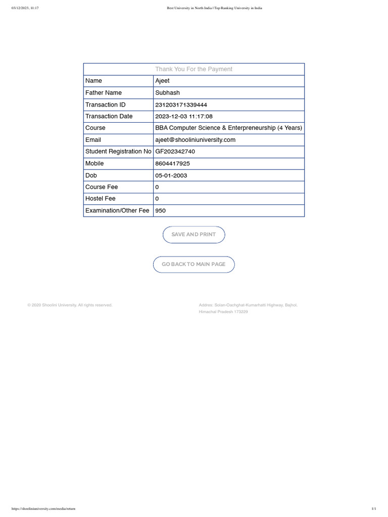 Best University in North India - Top Ranking University in India | PDF