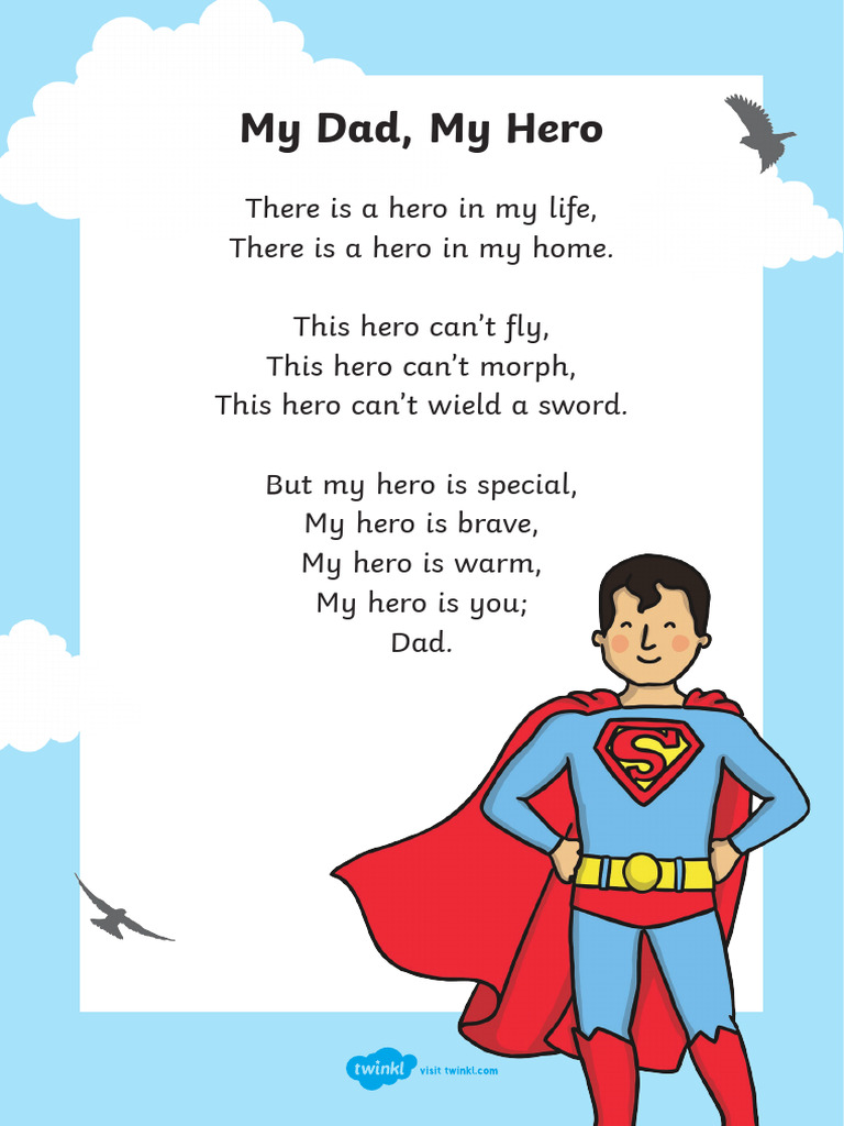 CA T 2338 My Dad My Hero Poem English Canadian Ver 2 | PDF