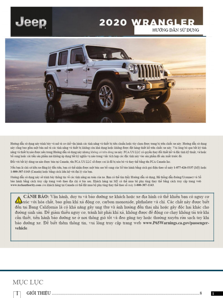 2020 Wrangler - Manual | PDF