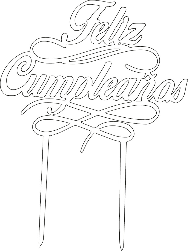 Topper Feliz Cumpleaños | PDF