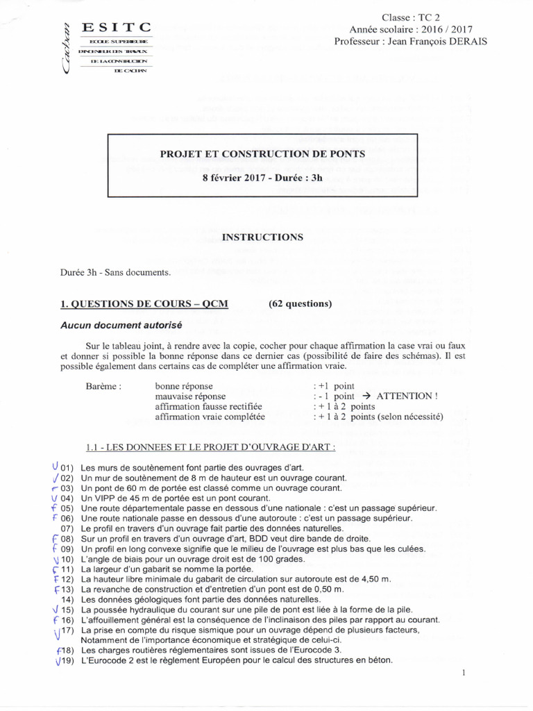 C1 Projet Pont | PDF