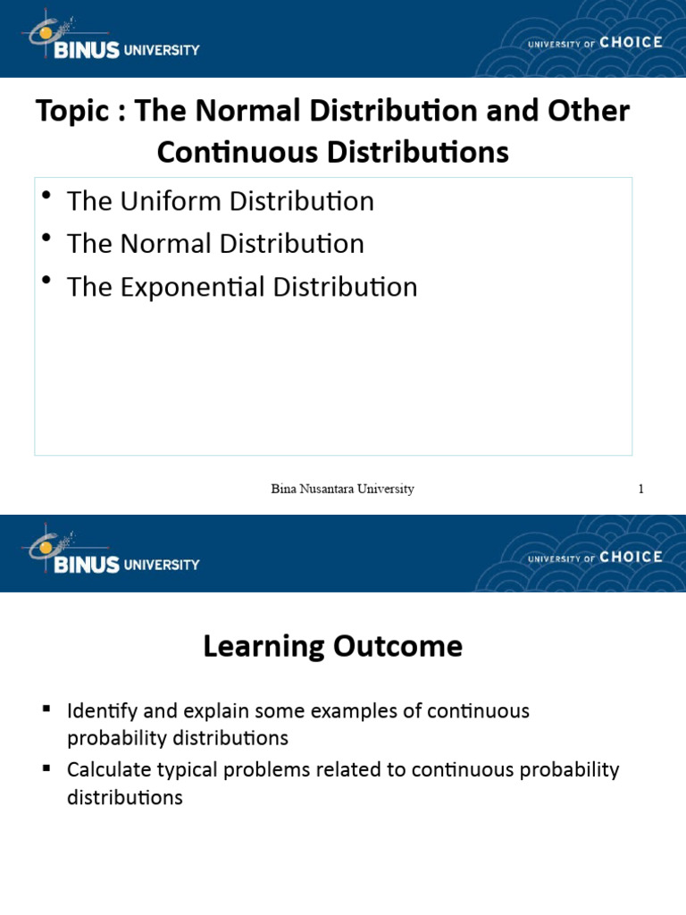 Continuous Distributions - Additional (Basic Statistics) | PDF | Probability Distribution ...