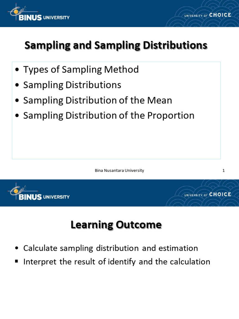 Sampling and Sampling Distributions (Basic Statistics) PPT | PDF | Standard Error | Sampling ...
