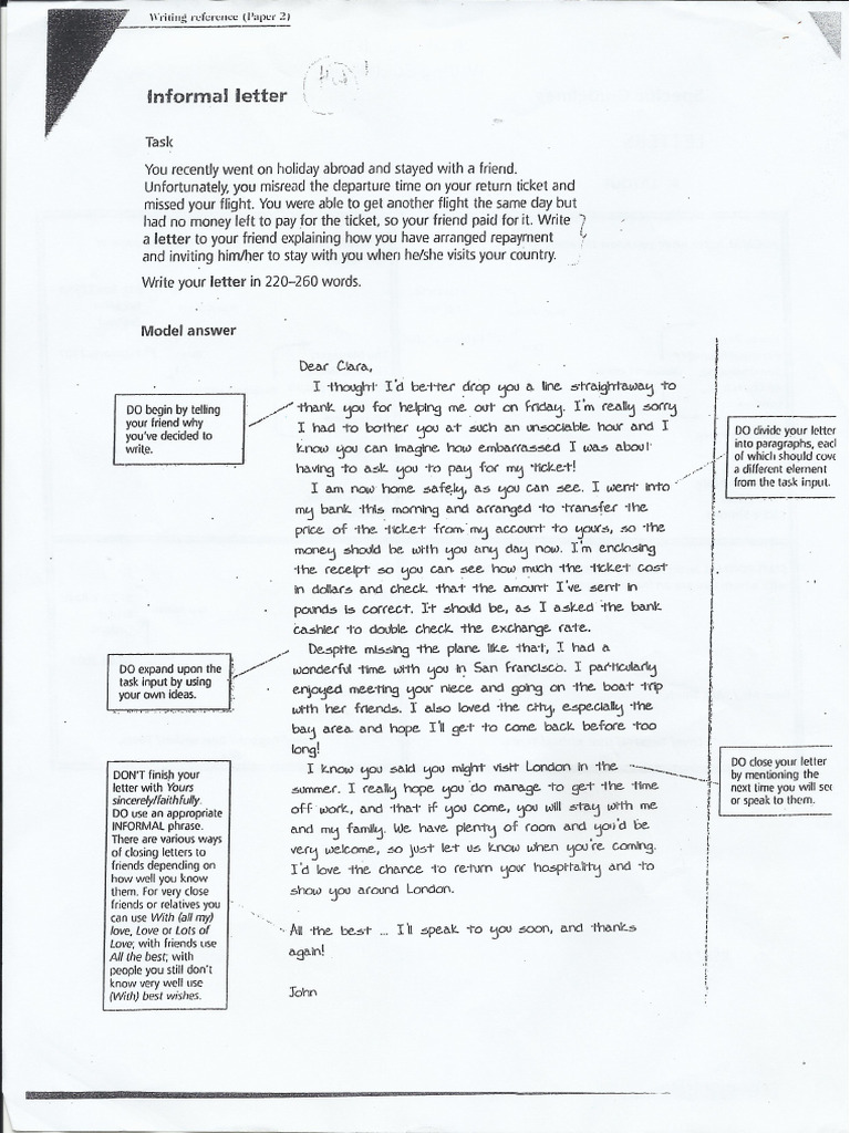 Informal Letter | PDF