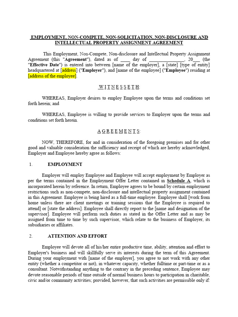 Employment Agreement | PDF | Trade Secret | Employment