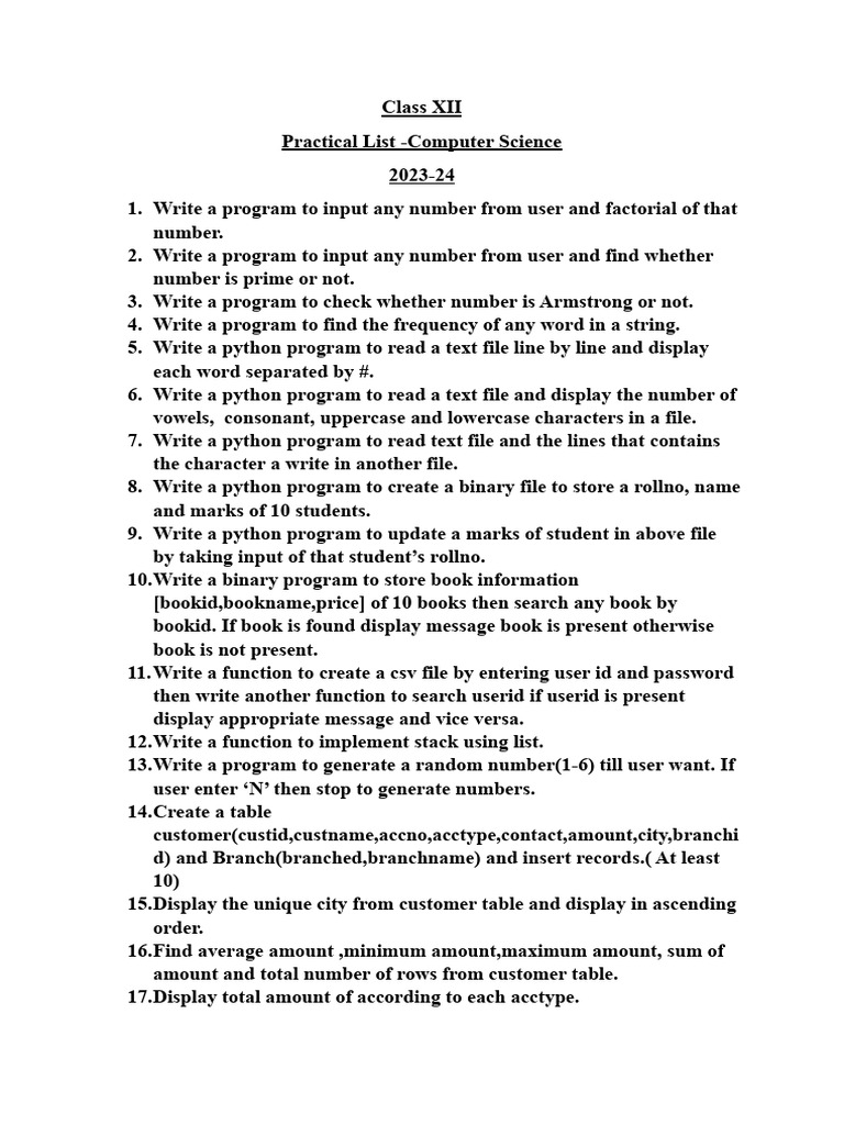 Practical | PDF | Computer File | Sql