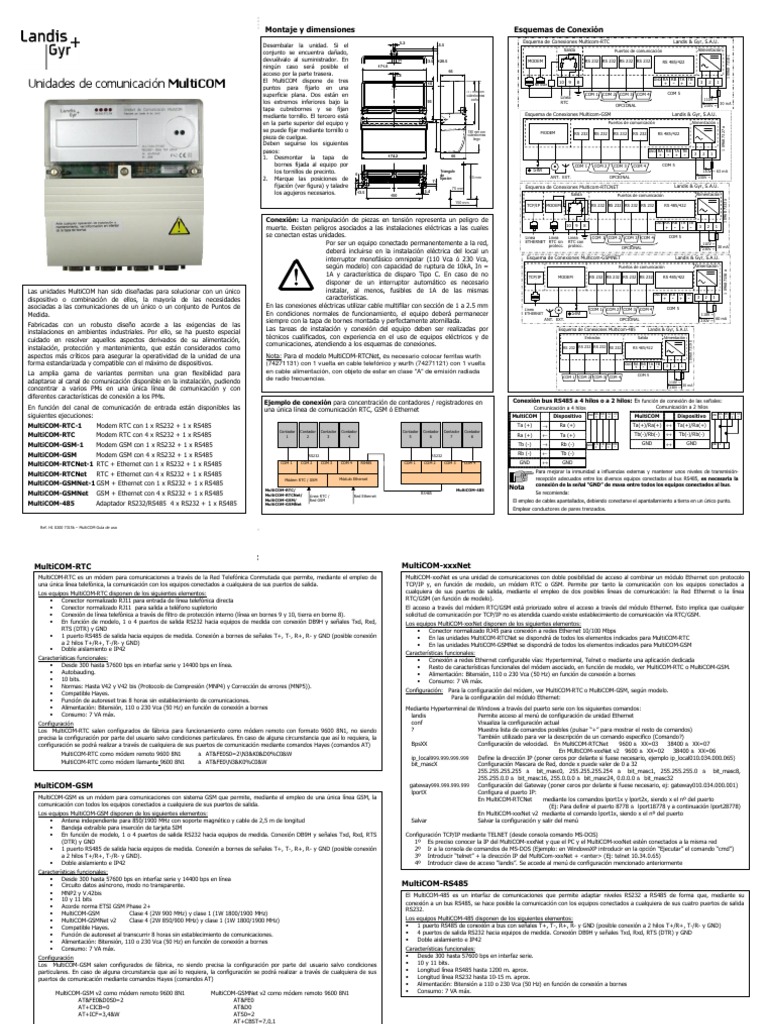 H1 0200 7315k - MultiCOM - Guia de Uso | PDF | Dirección IP | Módem