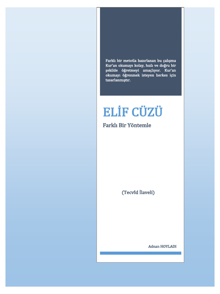 Ses Temelli̇ Sarmal Eli̇f Cüzü | PDF