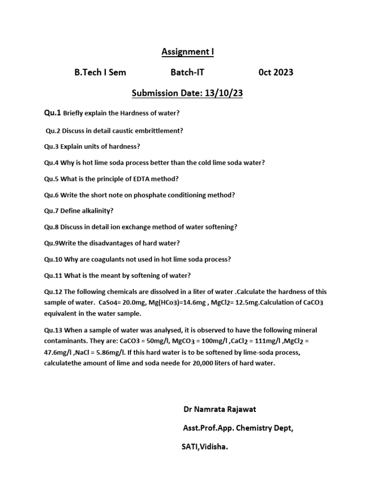 Assignment I IT Batch 2023 | PDF