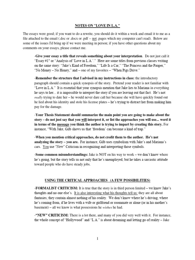 08 NOTES ON LOVE IN LA | PDF