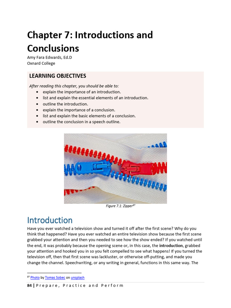 Chapter 7 Intro Conclusion | PDF | Credibility | Expert