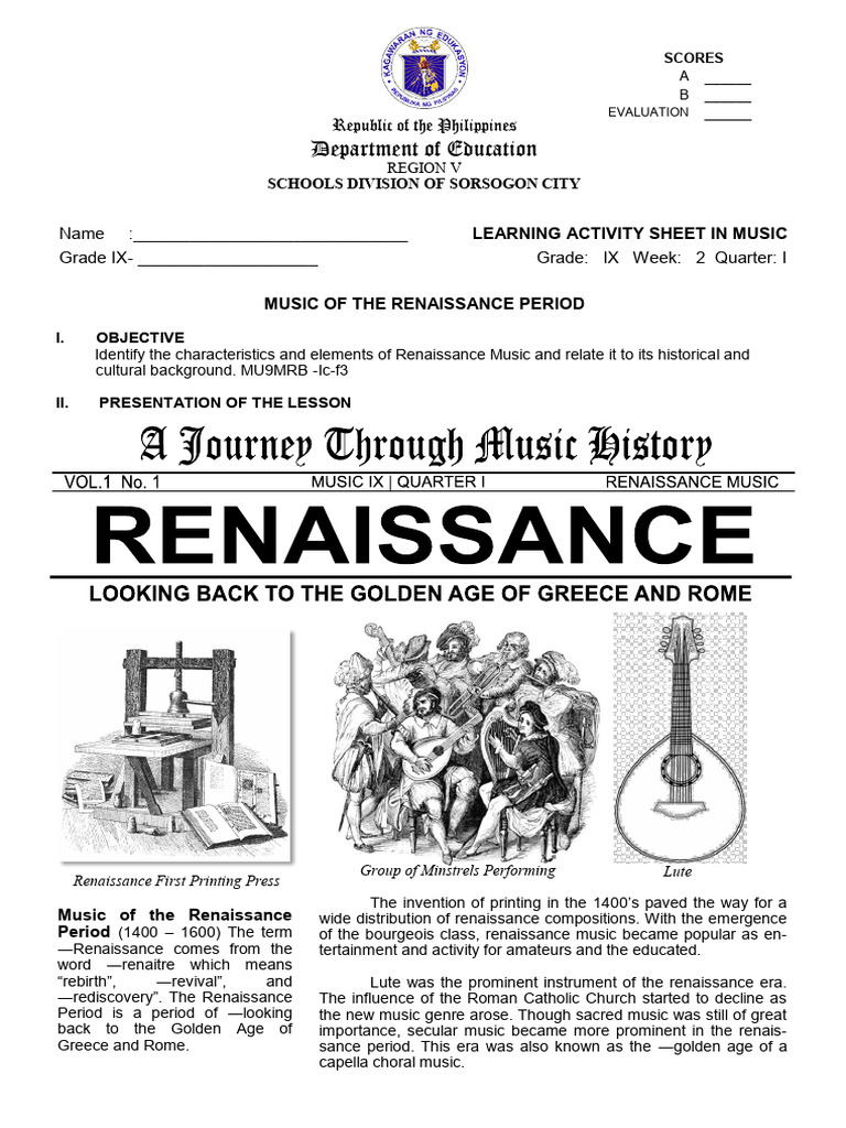 Renaissance Period | PDF | Renaissance