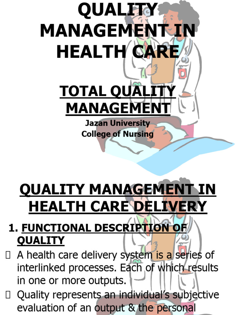 Edited Quality Management in Health Care | PDF | Health Care | Quality ...