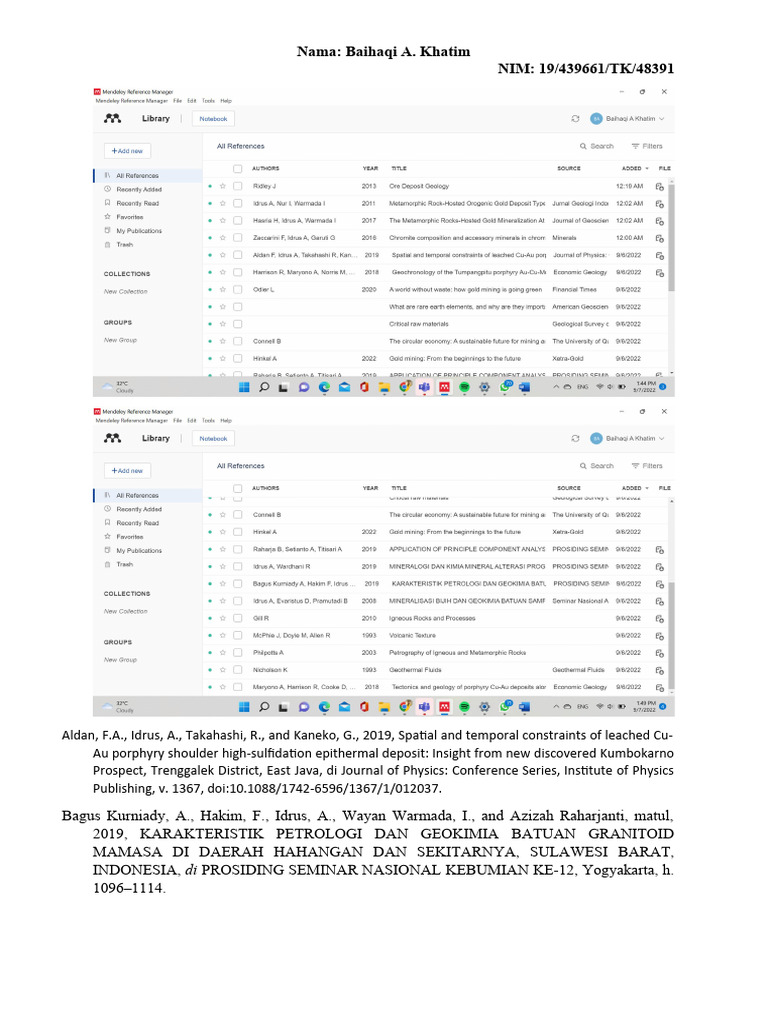 Tugas TPPI - Baihaqi A. Khatim | PDF | Natural Materials | Petrology