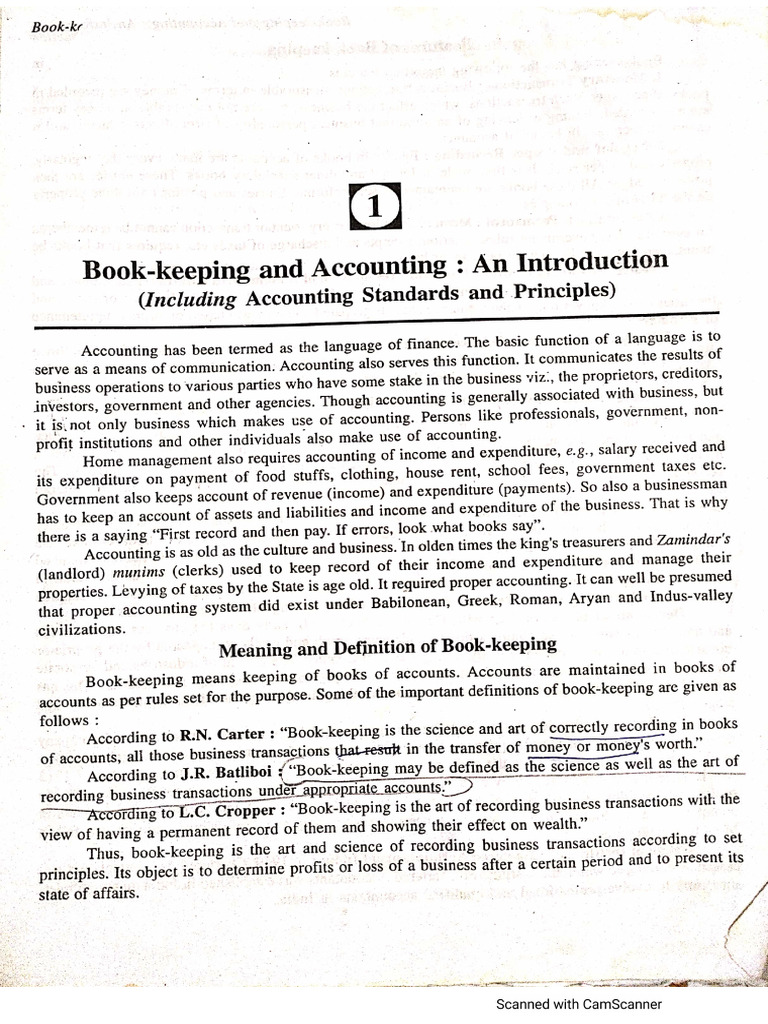 Unit 1 - Introduction of Accounting | PDF