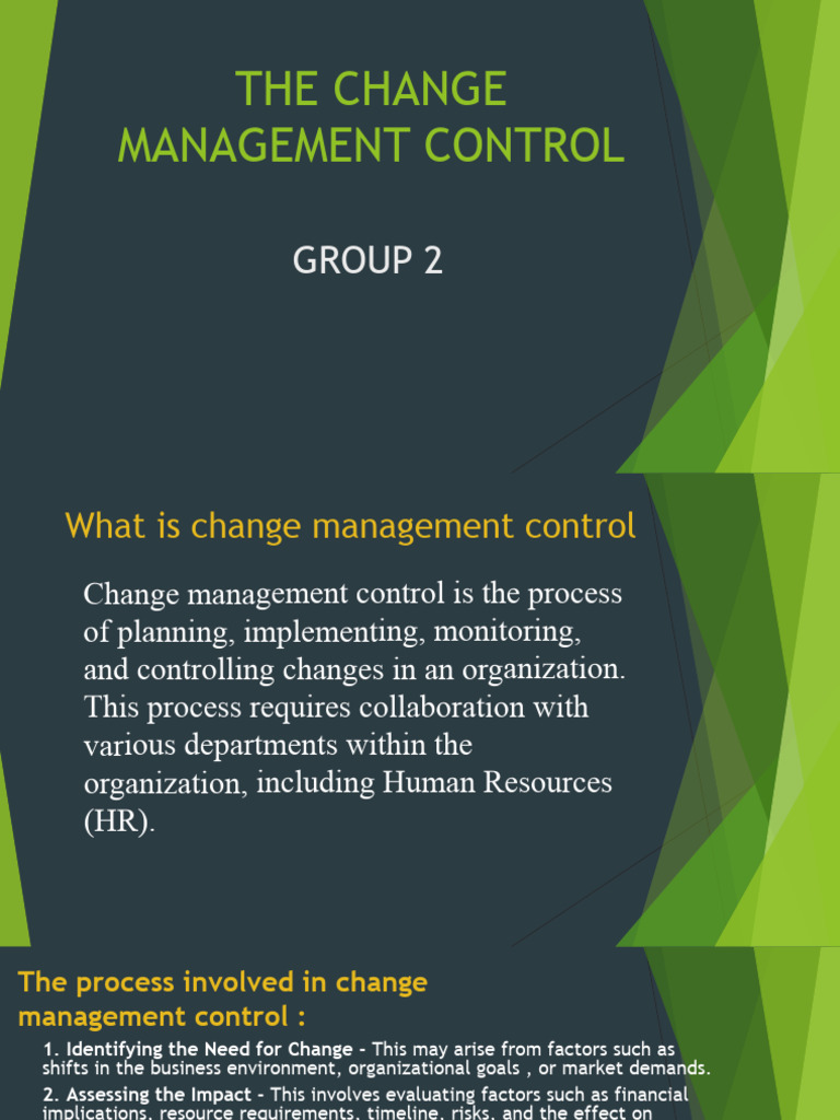 G2 Change Management Control | PDF | Change Management | Business