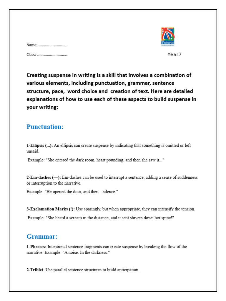 Elements of Suspense | PDF | Ellipsis | Narration