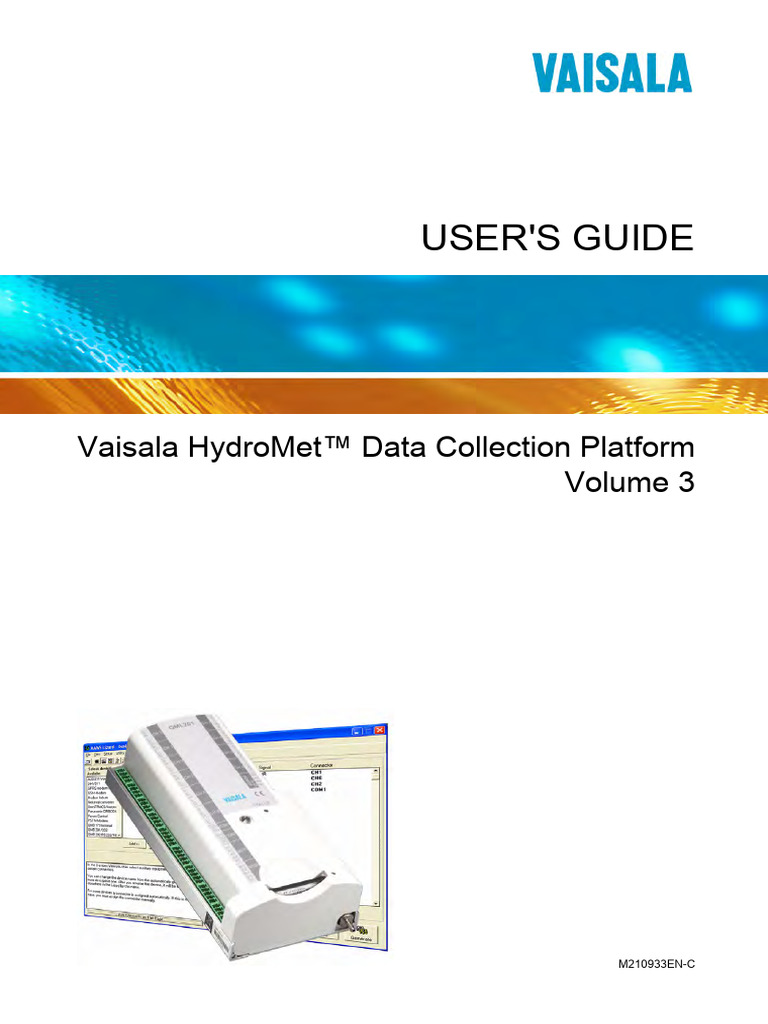 Hydromet Data Collection Platform Users Guide Vol 3 M210933EN-C - Small | PDF | File Transfer ...